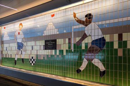 Bobby Moore Bridge Tile Mural | Art Trail | Wembley Park