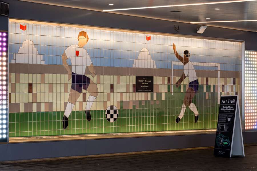Bobby Moore Bridge Tile Mural | Art Trail | Wembley Park