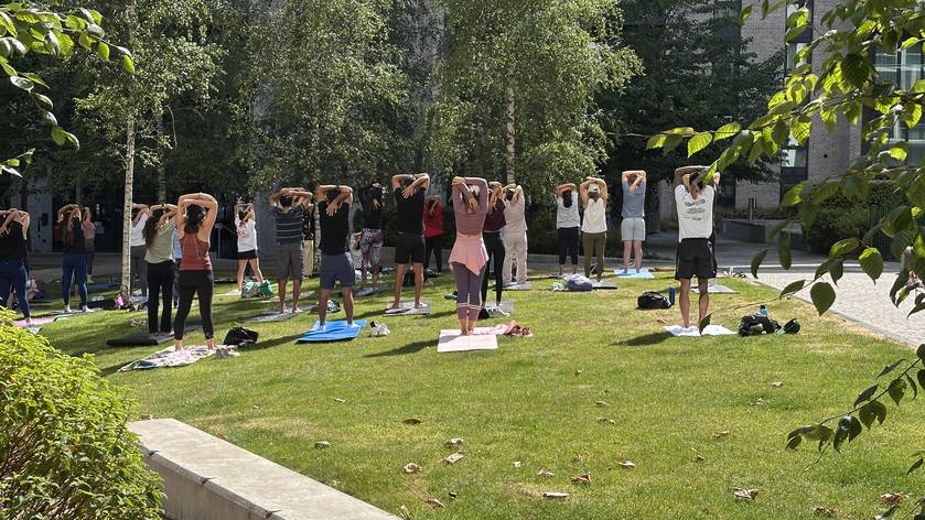 Outdoor Yoga with MoreYoga | Wembley Park