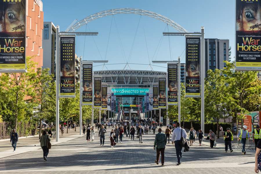 Enjoying the great Wembley Park outdoors